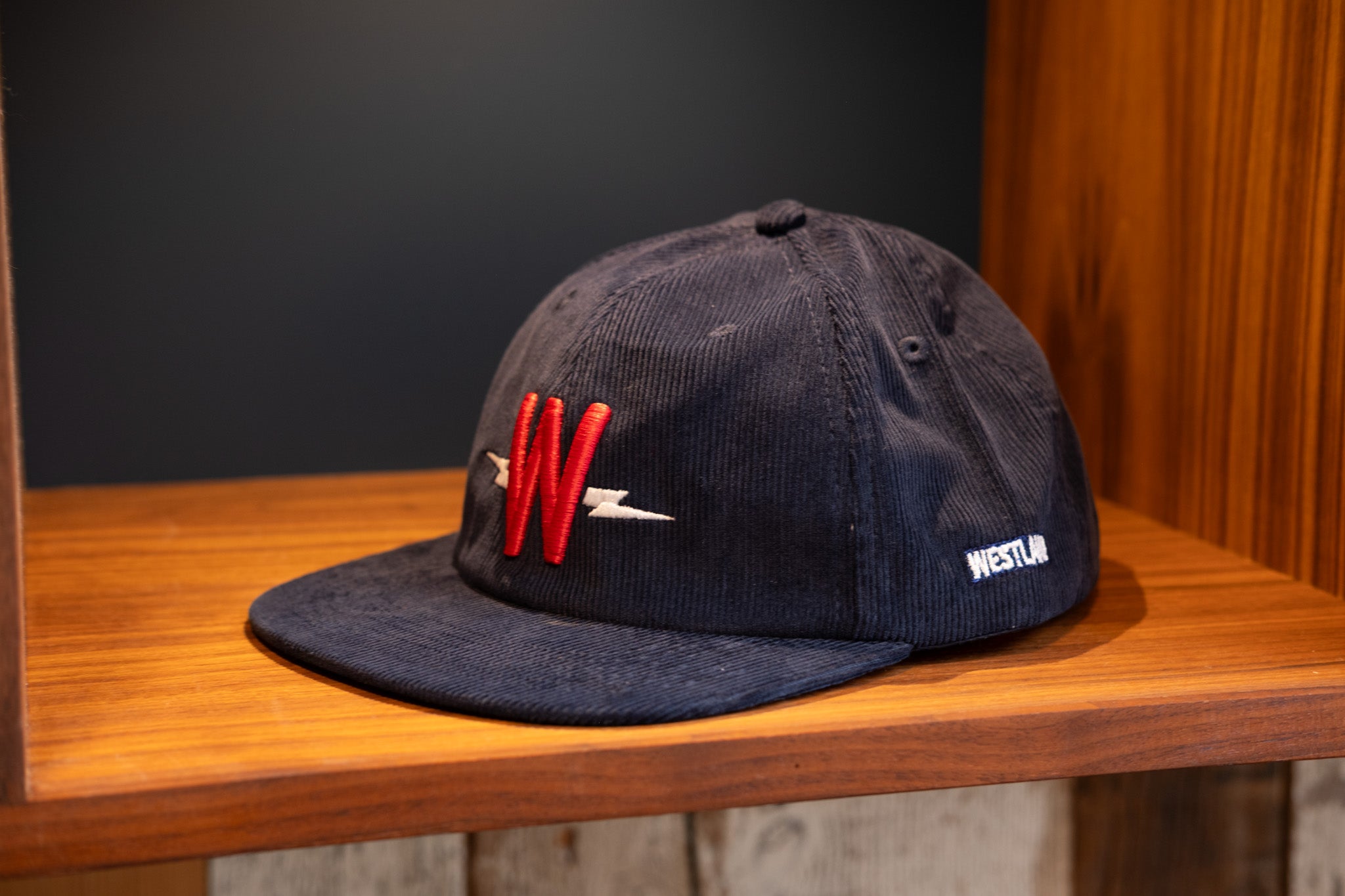 Westland X Mystery Made Corduroy Cap - Navy – Westland Distillery